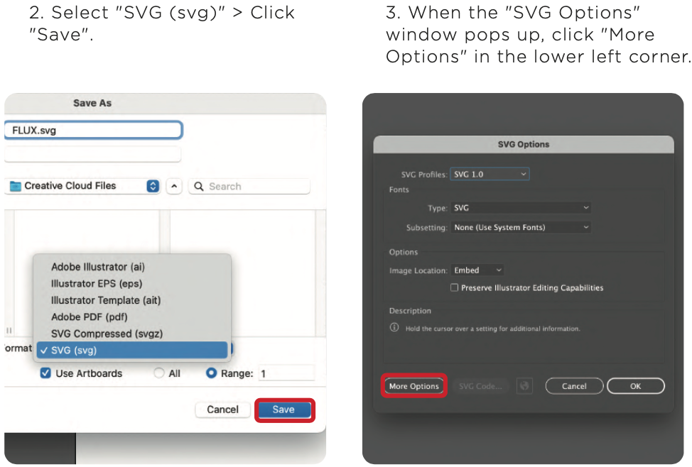 Exporting / Importing Adobe Illustrator SVG files – FLUX Help Center