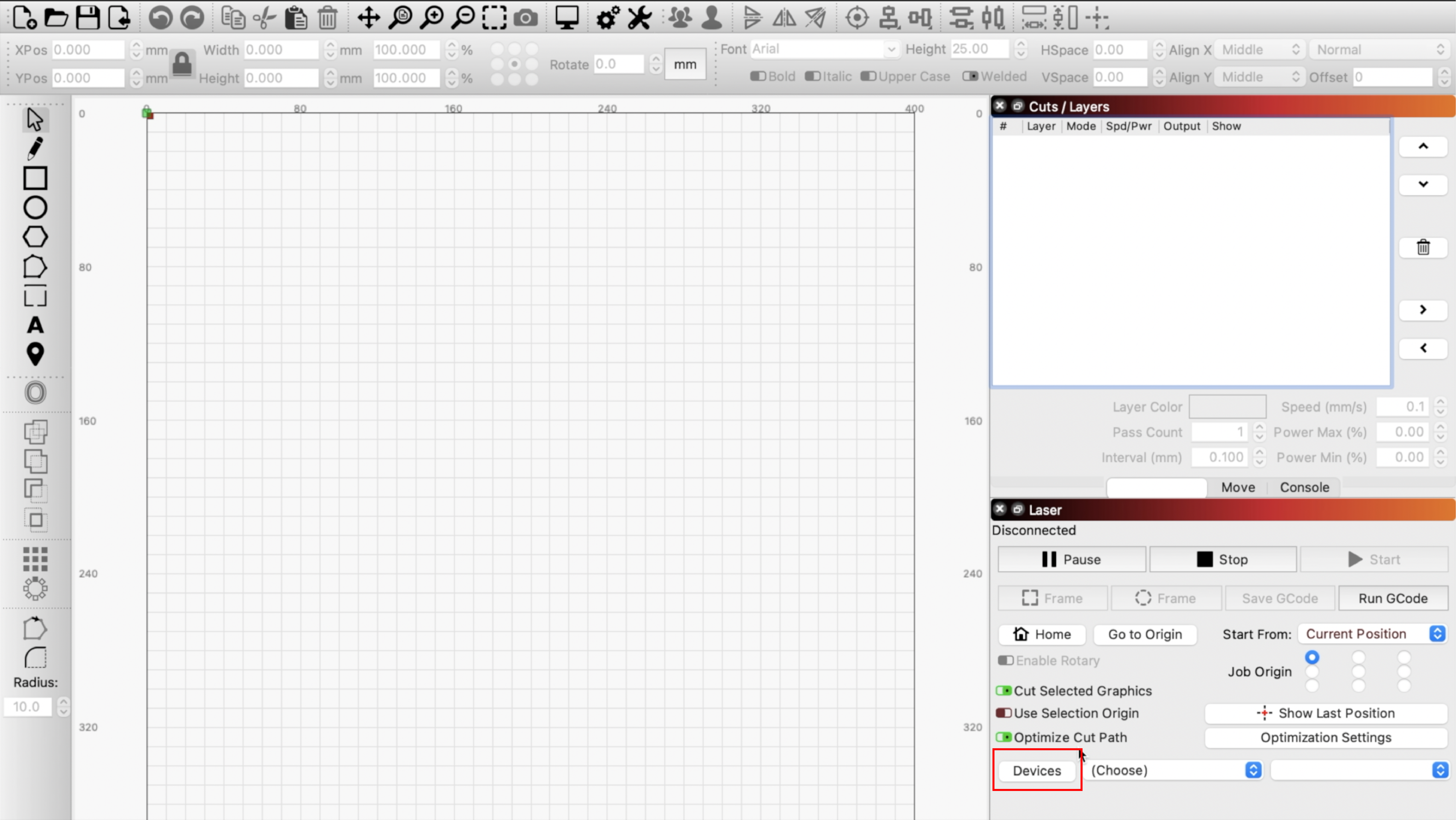 Cavo Bridge LightBurn - HEXA – FLUX Help Center