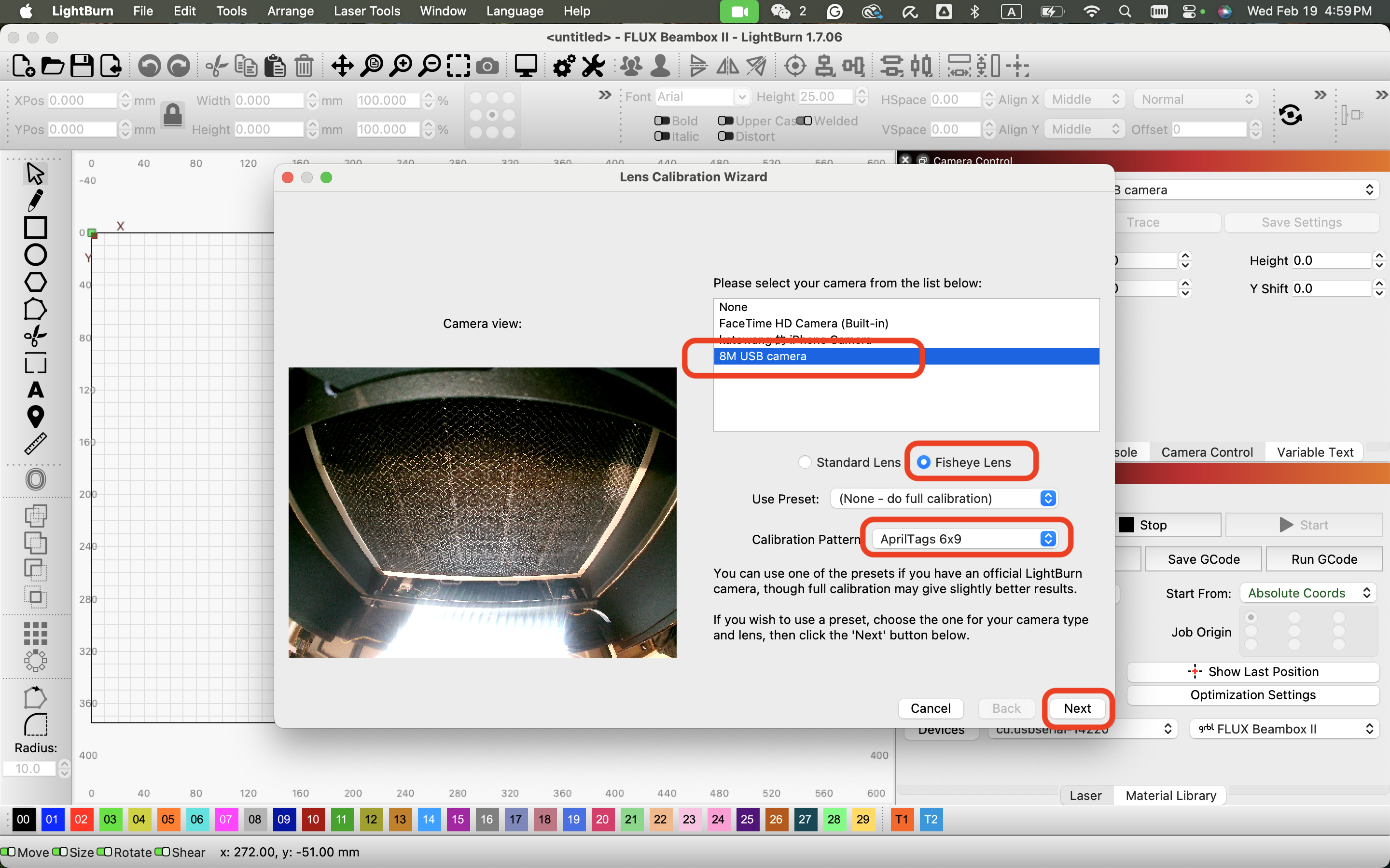 3-5 Lightburn Camera Preview Operation Guide – FLUX Help Center