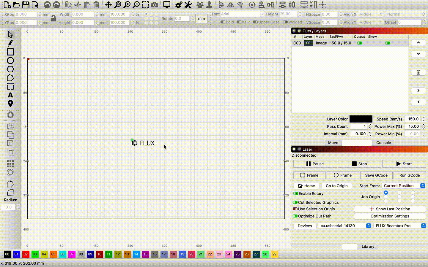 LightBurn Bridge Cable - Beambox (Pro) Rotary Module 2.0 – FLUX Help Center