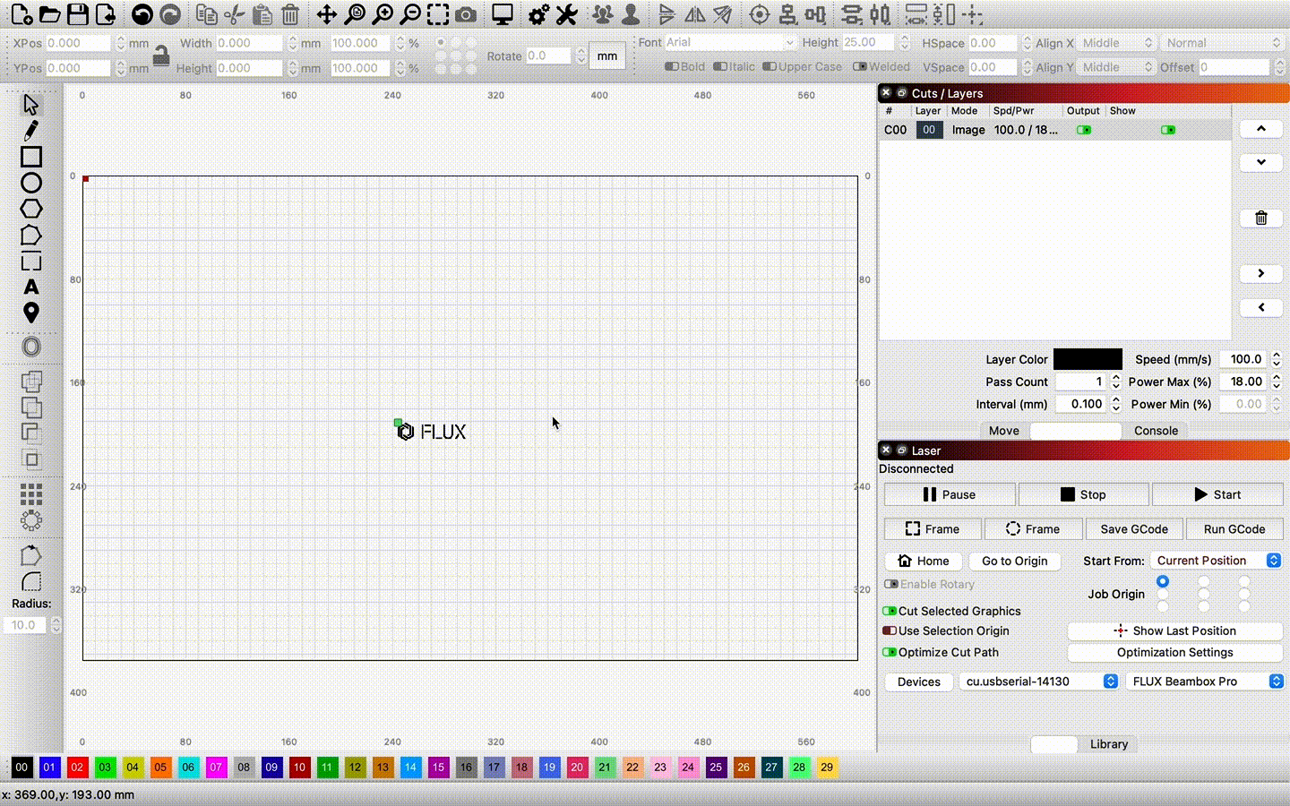 LightBurn Bridge Cable - Beambox (Pro) Rotary Module 2.0 – FLUX Help Center