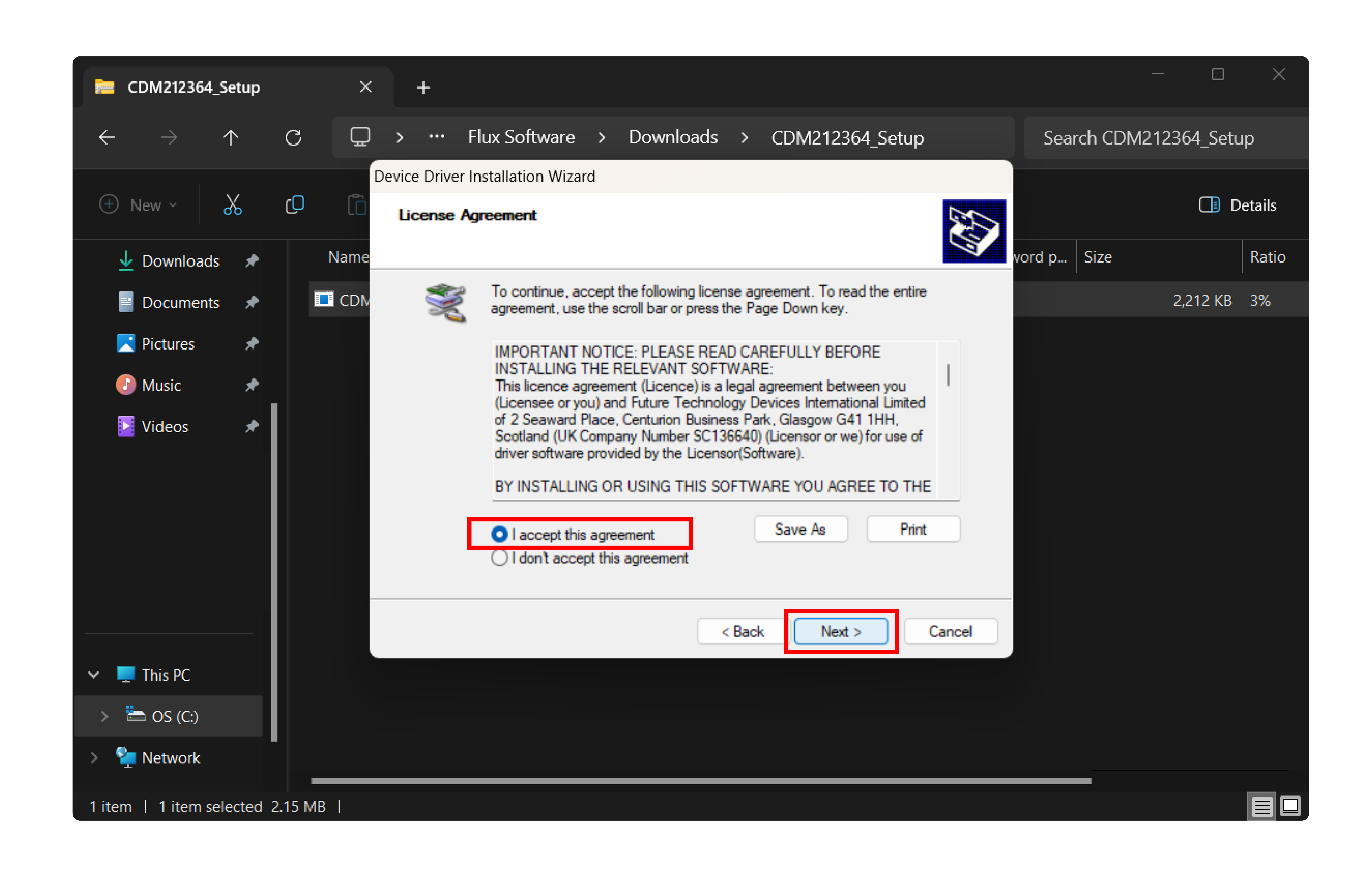LightBurn Bridge Cable - Driver Installation – FLUX Help Center
