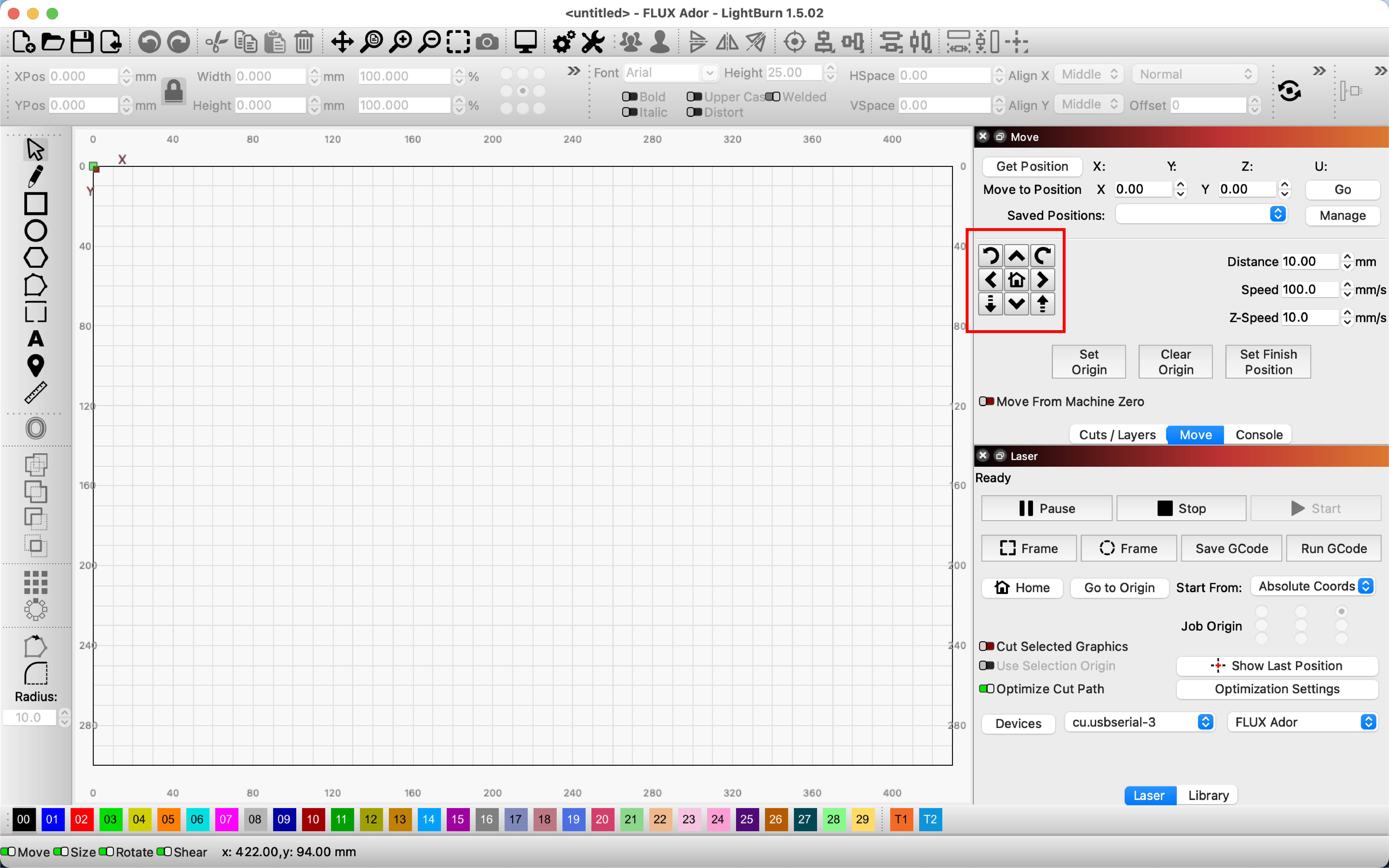 LightBurn Bridge Cable - Ador – FLUX Help Center
