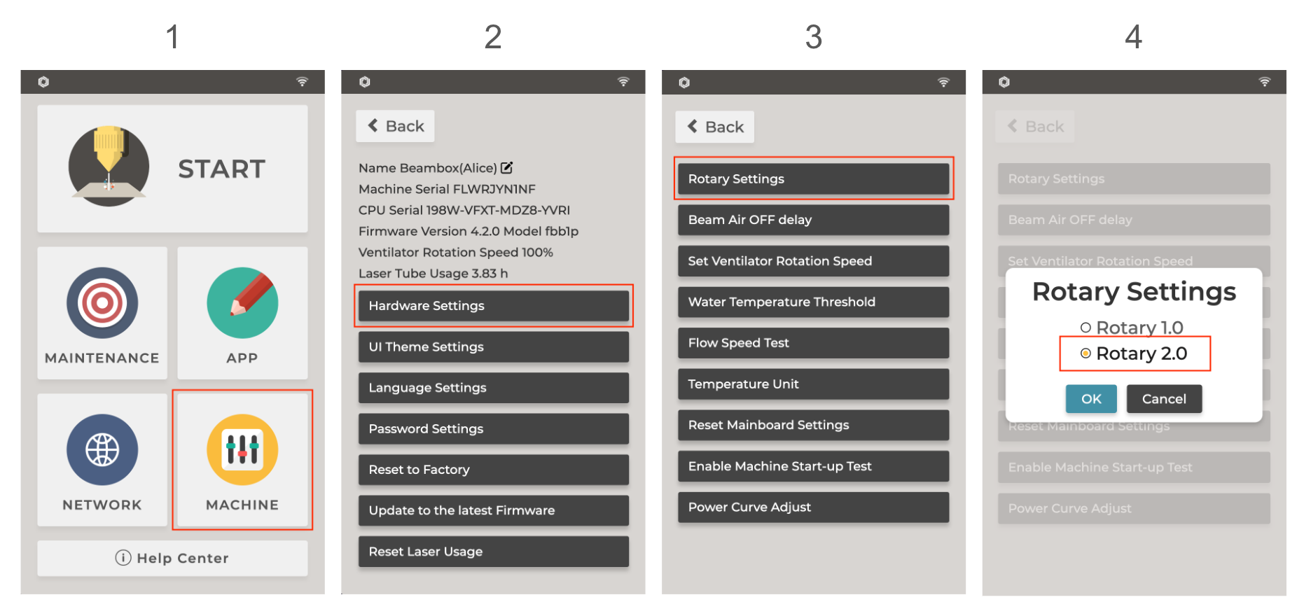 LightBurn Bridge Cable - Beambox (Pro) Rotary Module 2.0 – FLUX Help Center