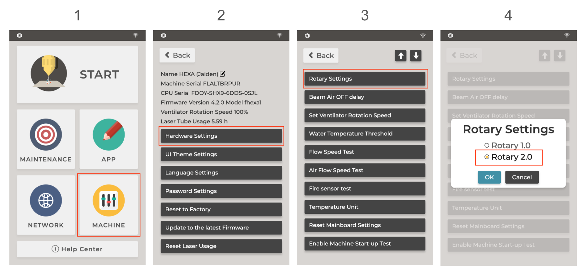 LightBurn Bridge Cable - HEXA Rotary Module 2.0 – FLUX Help Center